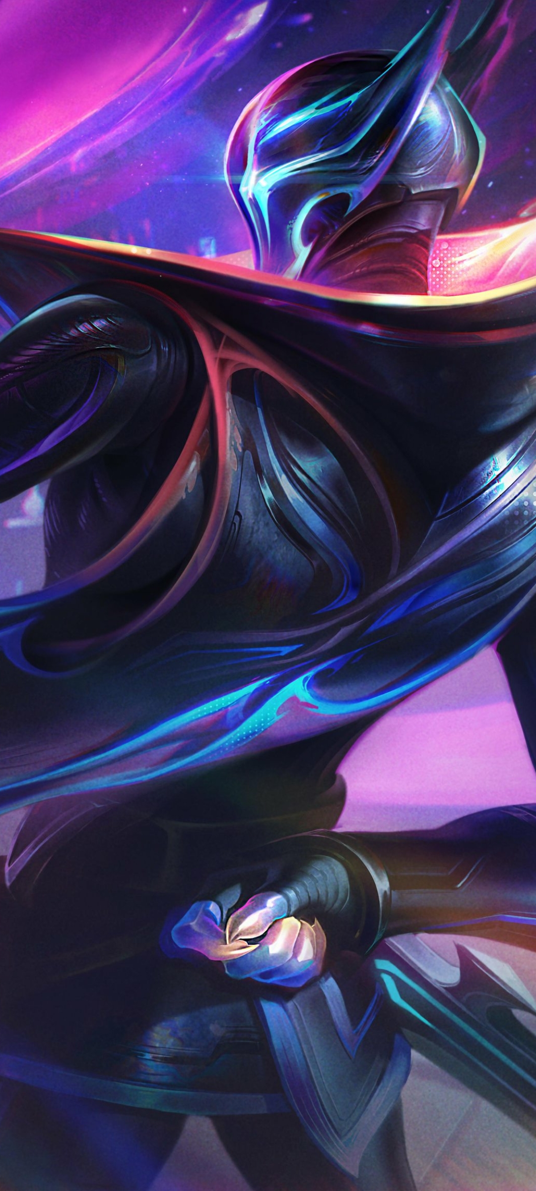 Jhin’s Cosmic Night – League of Legends Phone Wallpaper