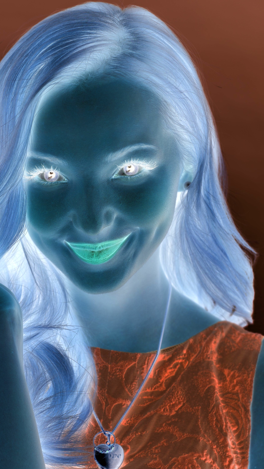 Optical Illusion Lady With Red Dot