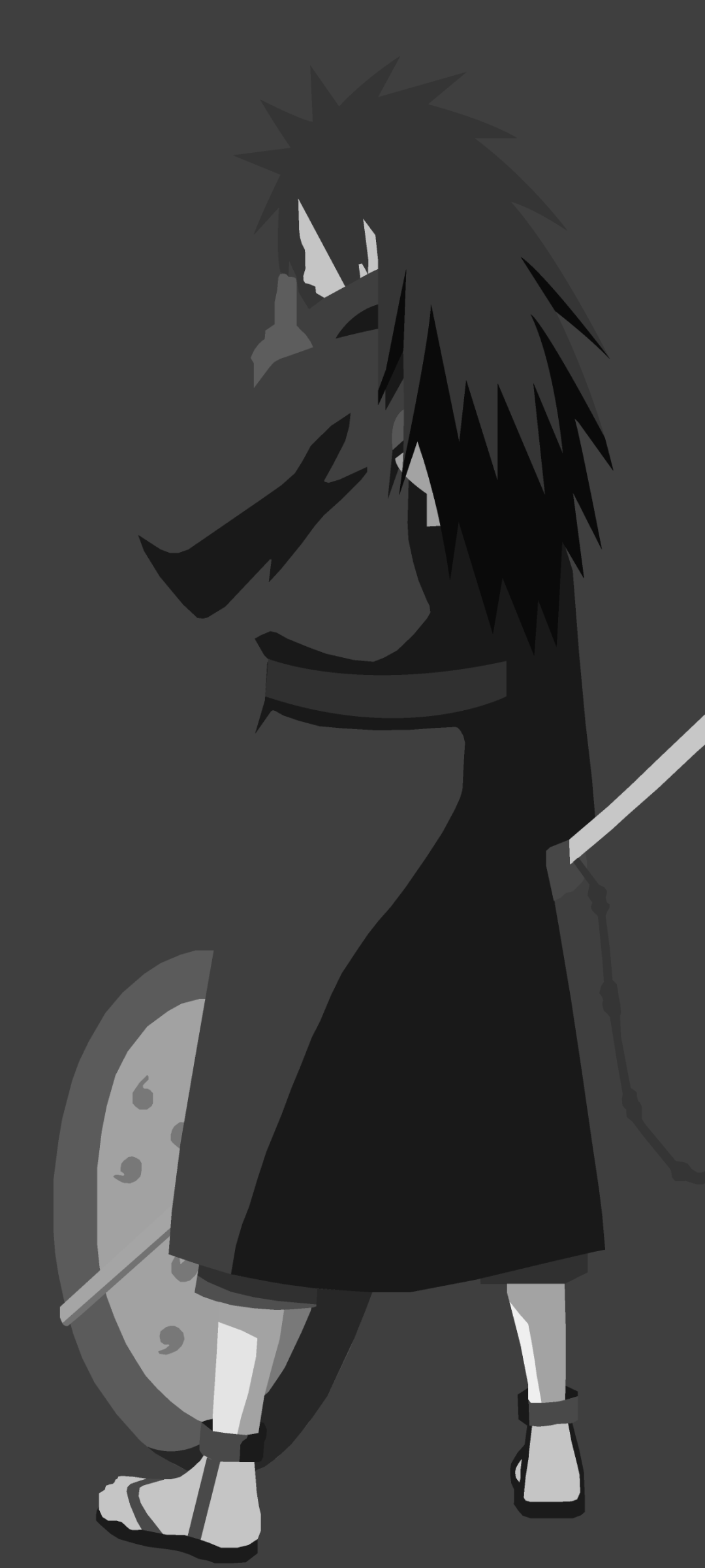 Madara Uchiha Shadow – Naruto Anime Phone Wallpaper