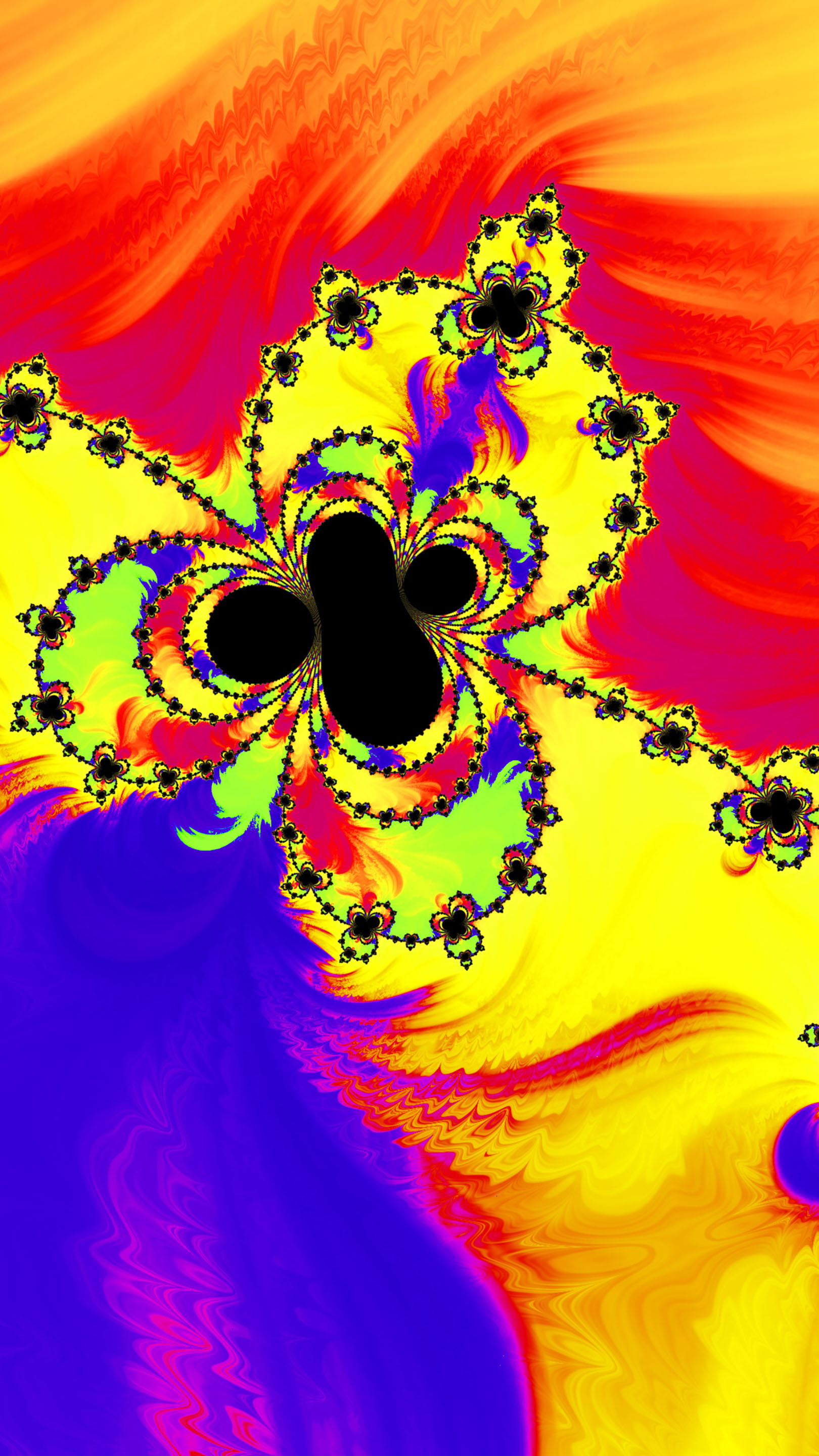 Trippy Psychedelic Fractal Wallpaper by Dr-Pen