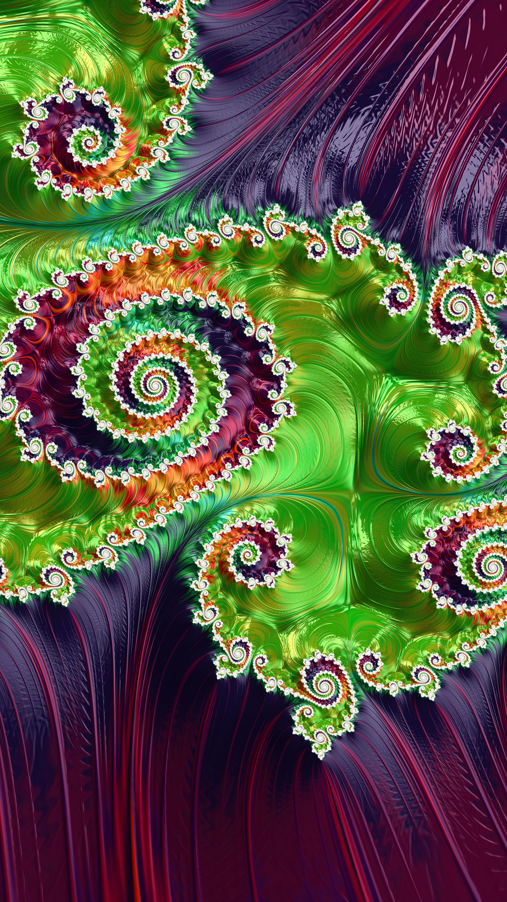 Trippy Psychedelic Fractal Wallpaper by Dr-Pen