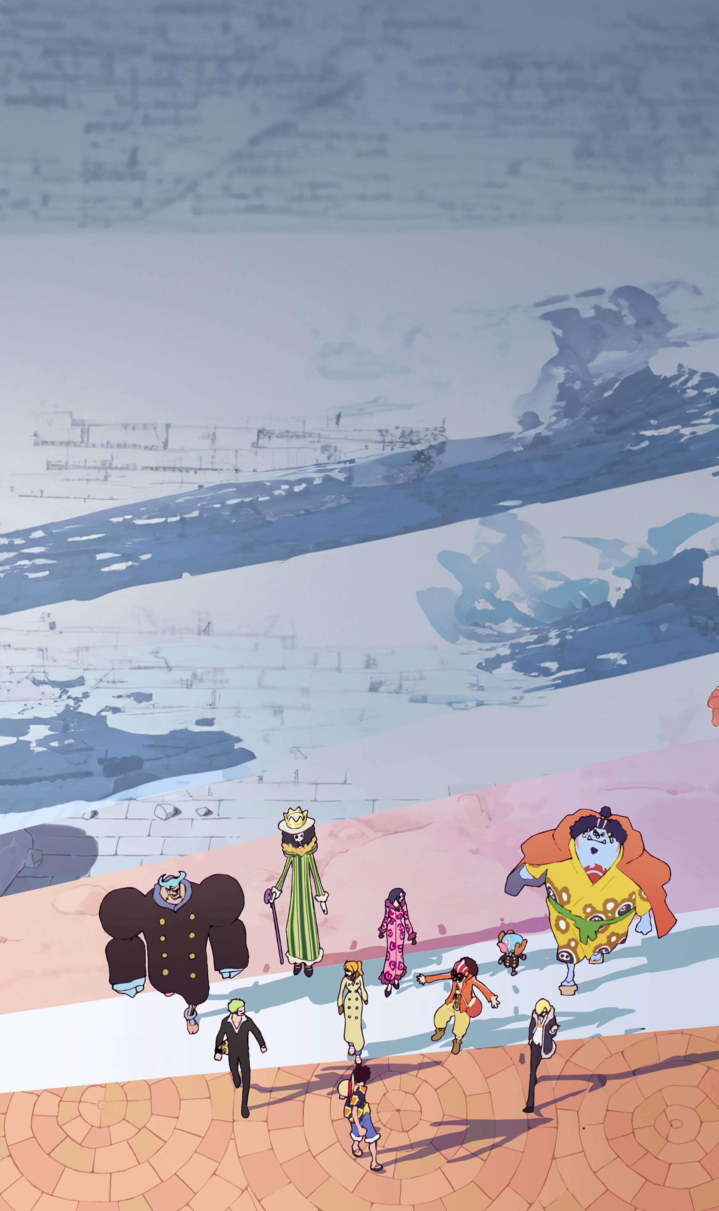 One Piece Anime Crew — Vibrant Phone Wallpaper Adventure