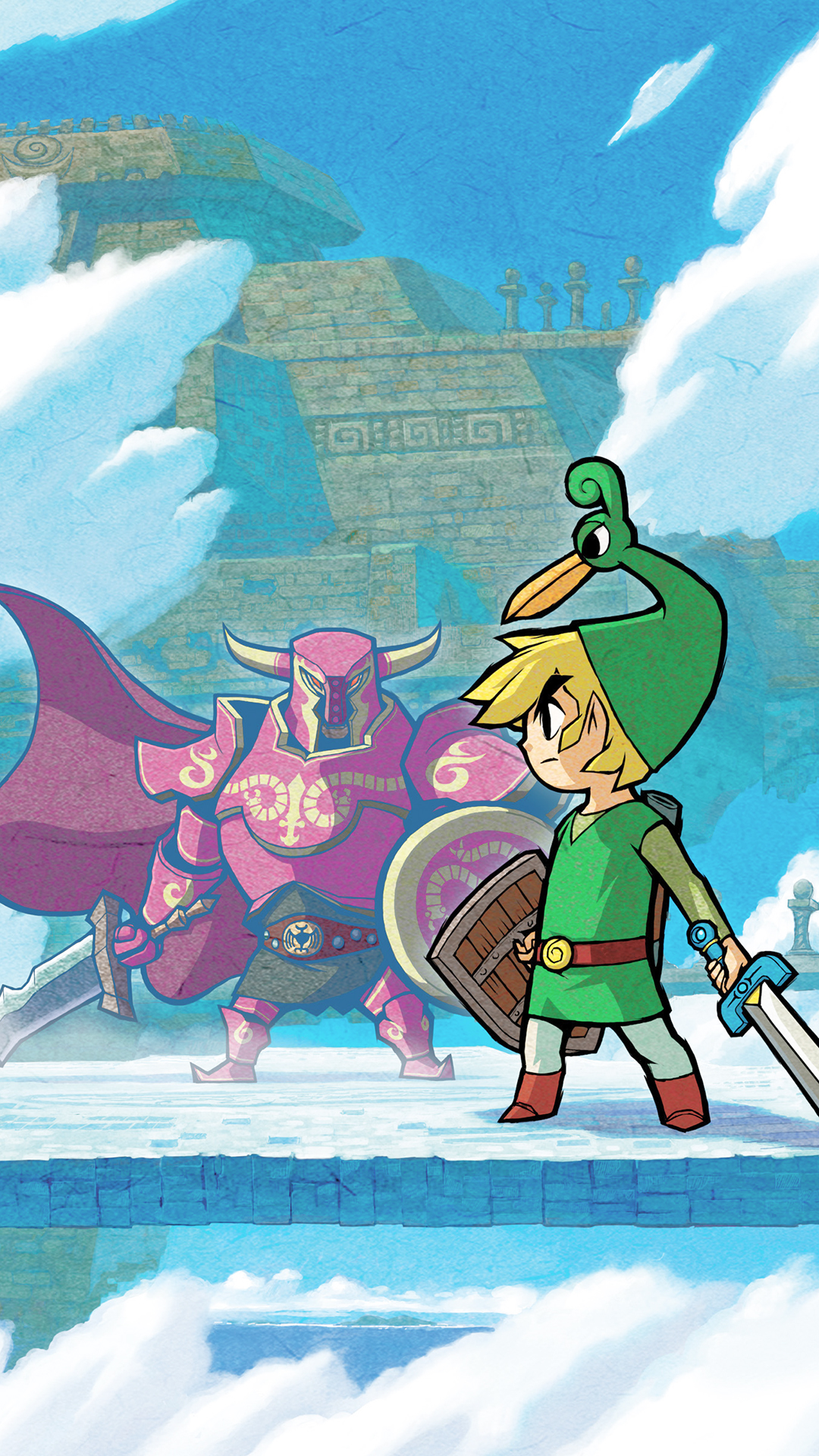 Download The Legend Of Zelda: The Minish Cap Link Phone Wallpaper