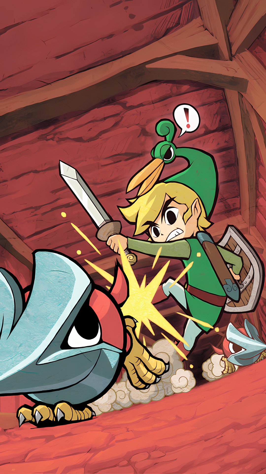 Download The Legend Of Zelda: The Minish Cap Link Phone Wallpaper