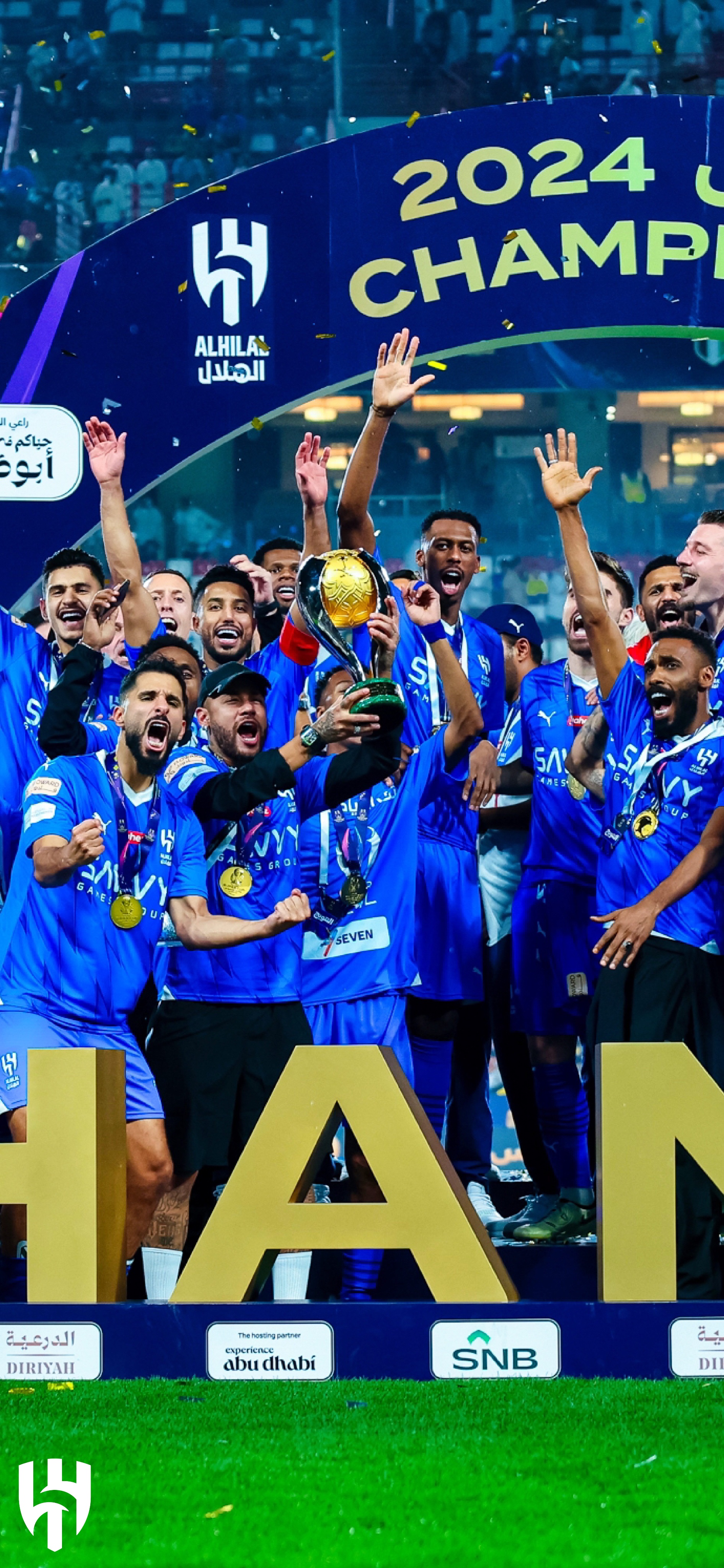 Champions of Al Hilal SFC: Epic Soccer Wallpaper for Your Phone