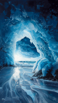 Ice Cave Phone Wallpapers