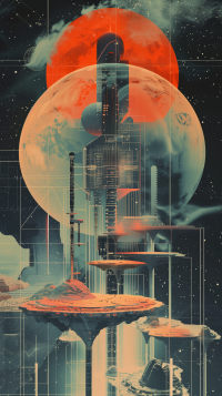 Retro Futurism Phone Wallpapers
