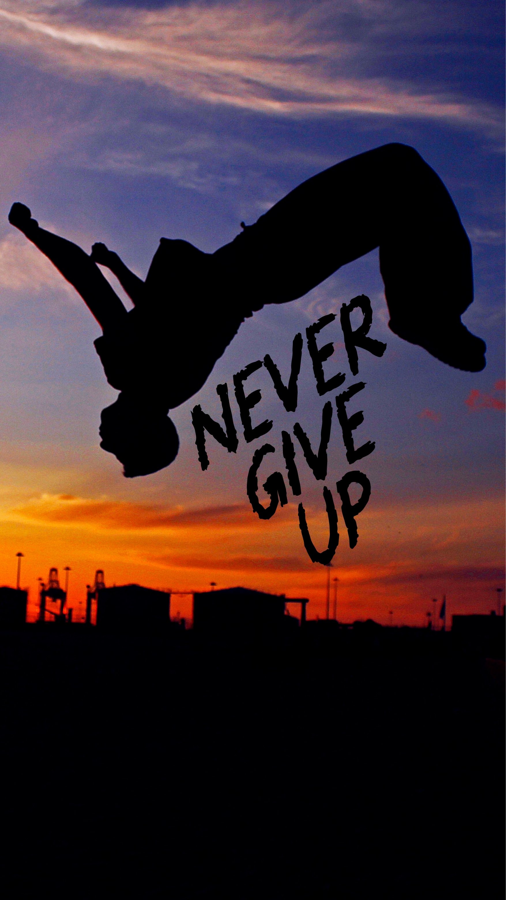 Dont Give Up Wallpapers Premium Vector | Never Give Up Motivational