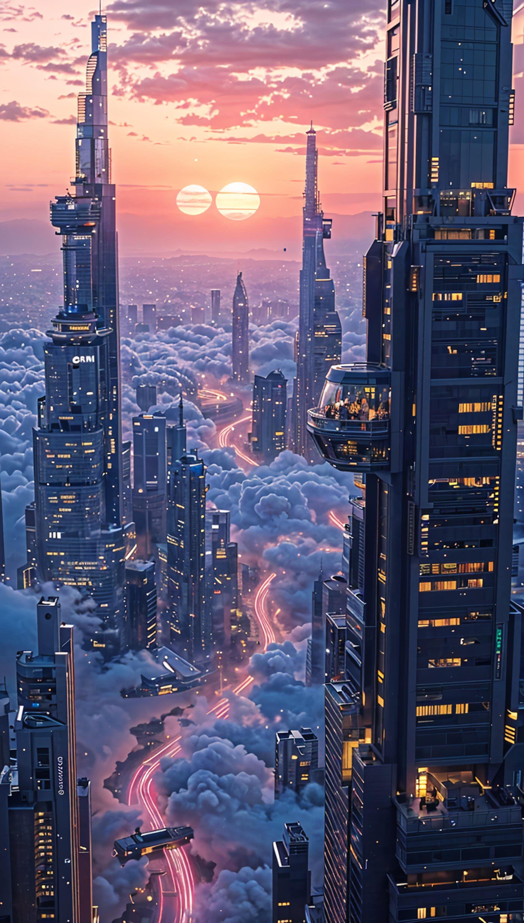 Futuristic Building Phone Wallpapers