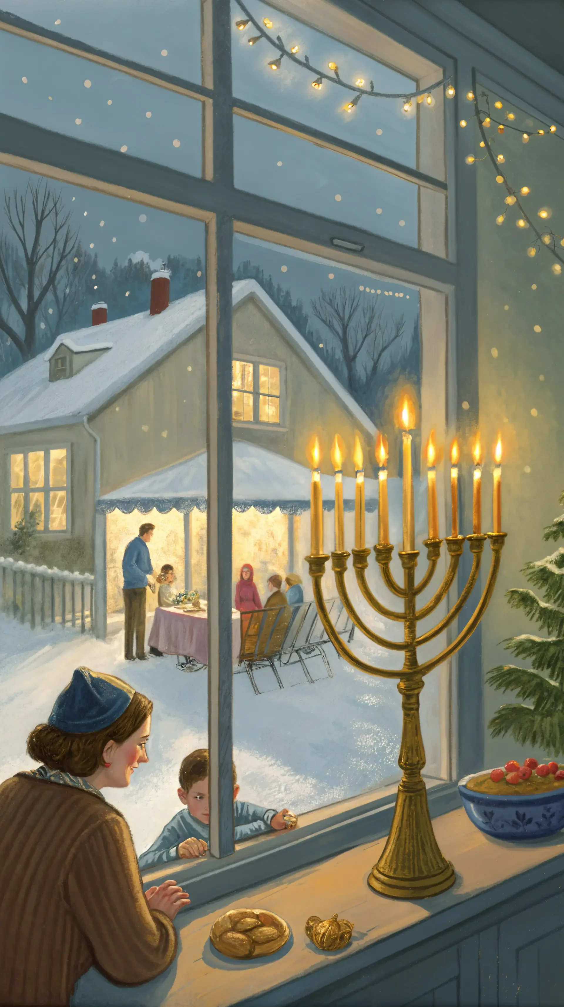 Winter Wonders: Hanukkah Phone Wallpaper for a Festive Touch by ...