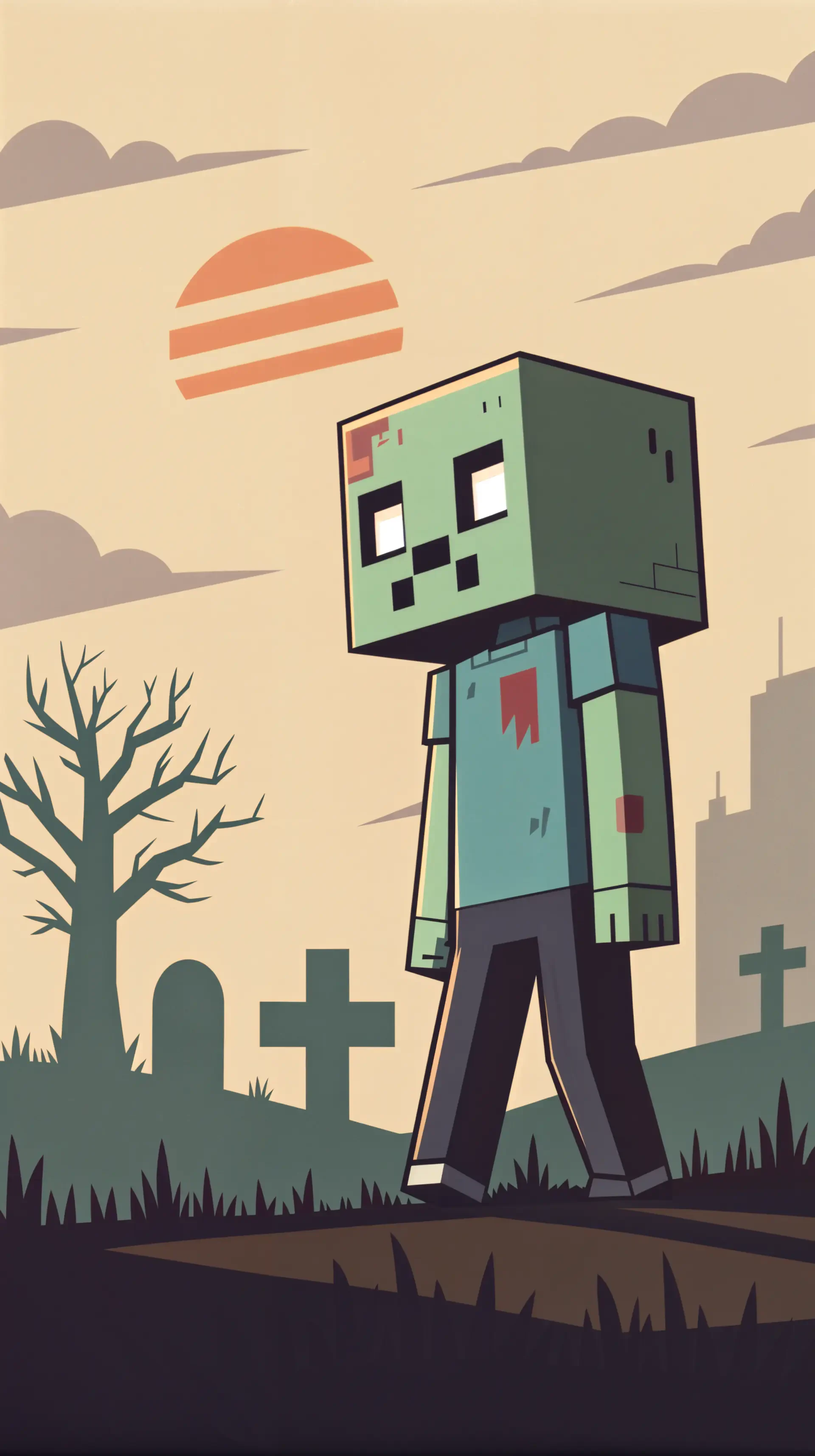 Zombie (Minecraft) Phone Wallpapers