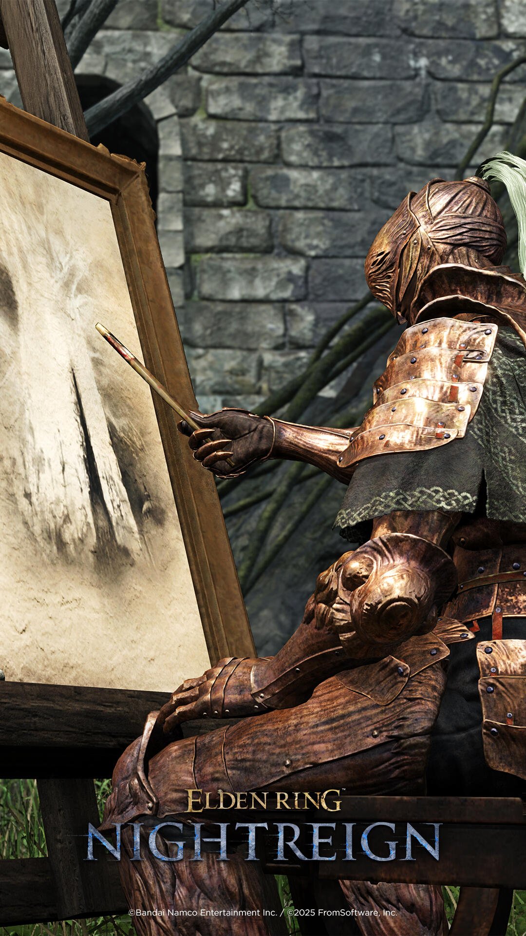 Elden Ring Nightreign Phone Wallpaper – Artistic Knight Scene