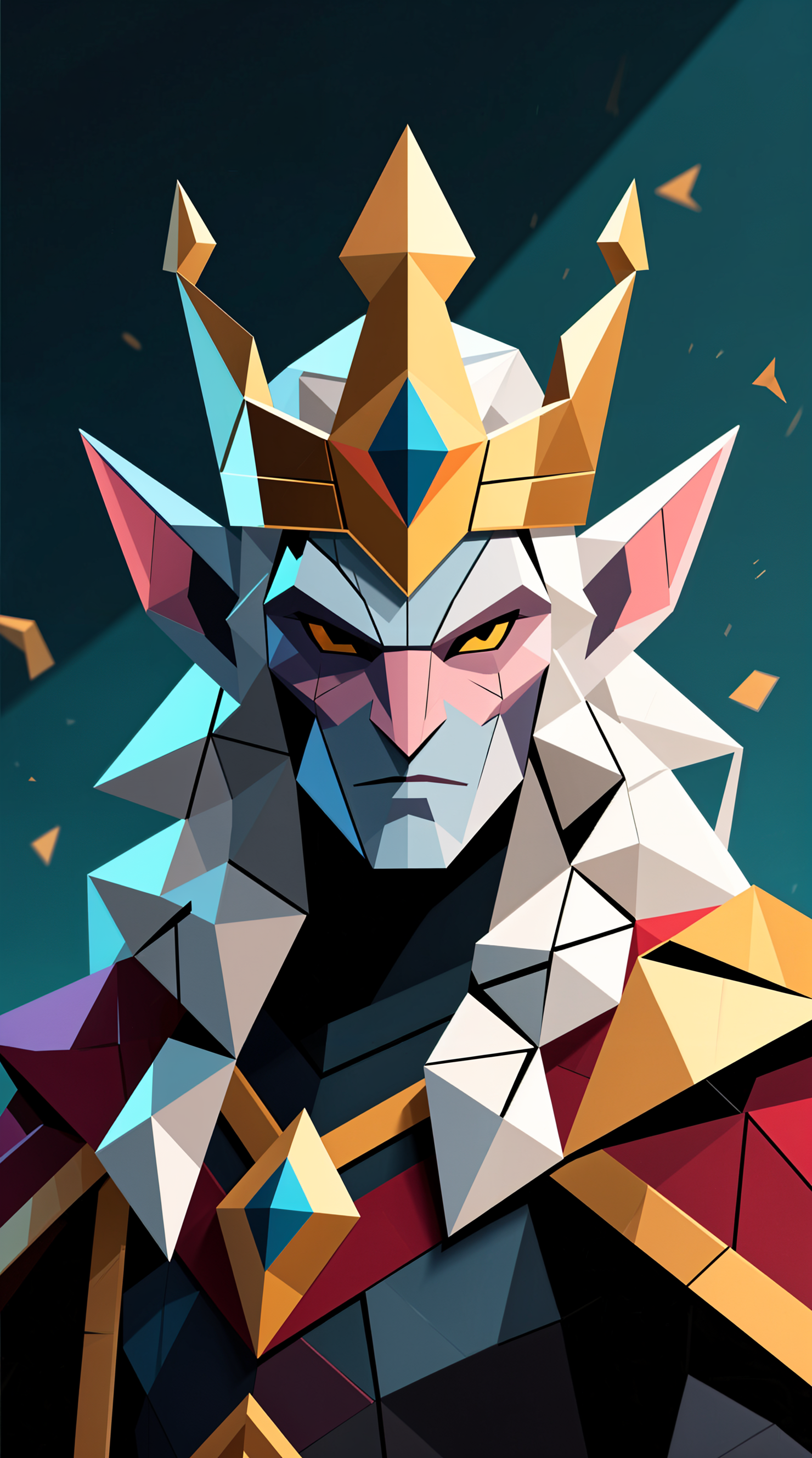 Twilight Elf King — Wallpaper; Elven Crown — Mobile Art; Regal Elf King ...