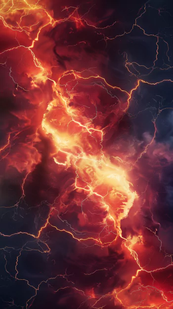 Orange Lightning Wallpaper Orange Lightning By Hansoloqt On DeviantArt