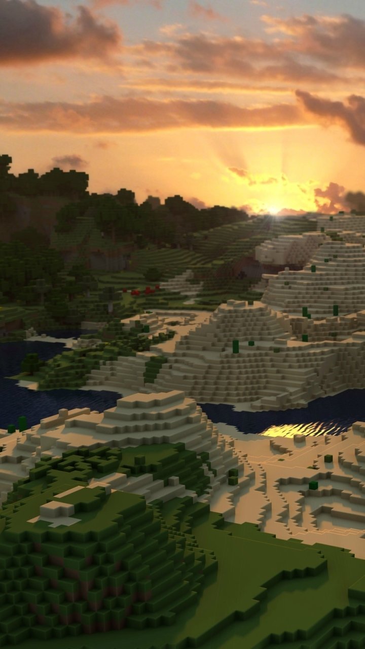 Download Cloud Sand Video Game Minecraft Phone Wallpaper
