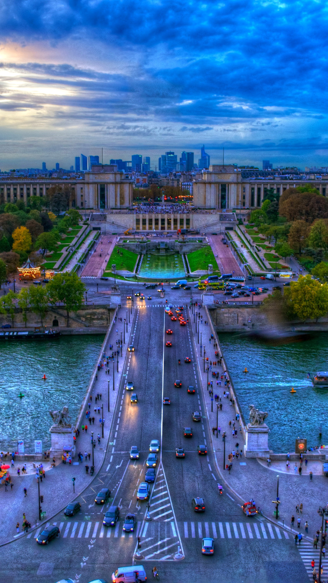 Download France Road City Cityscape Paris Photography HDR Phone Wallpaper