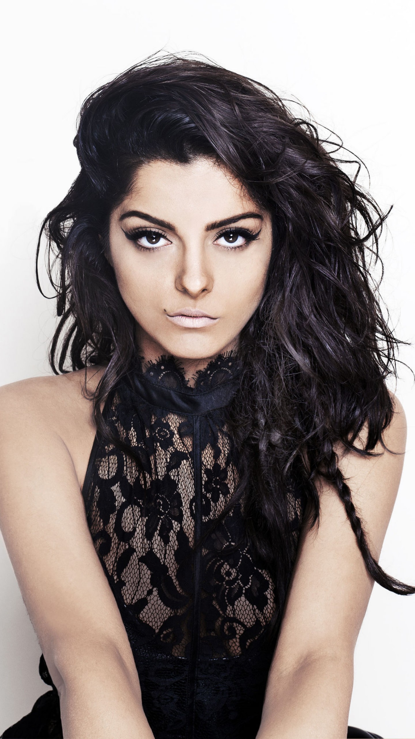 Download Long Hair Dress Brown Eyes Black Hair Singer Music Bebe Rexha ...