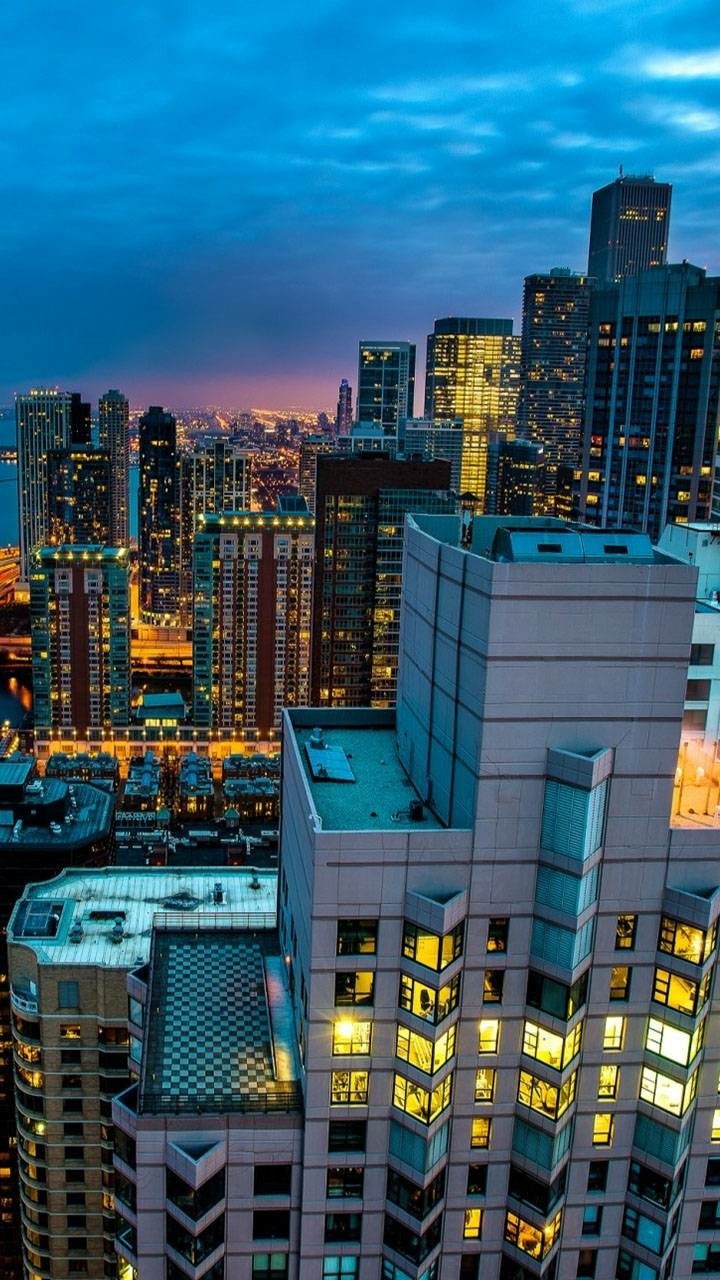 City at Dusk by wildflower1555