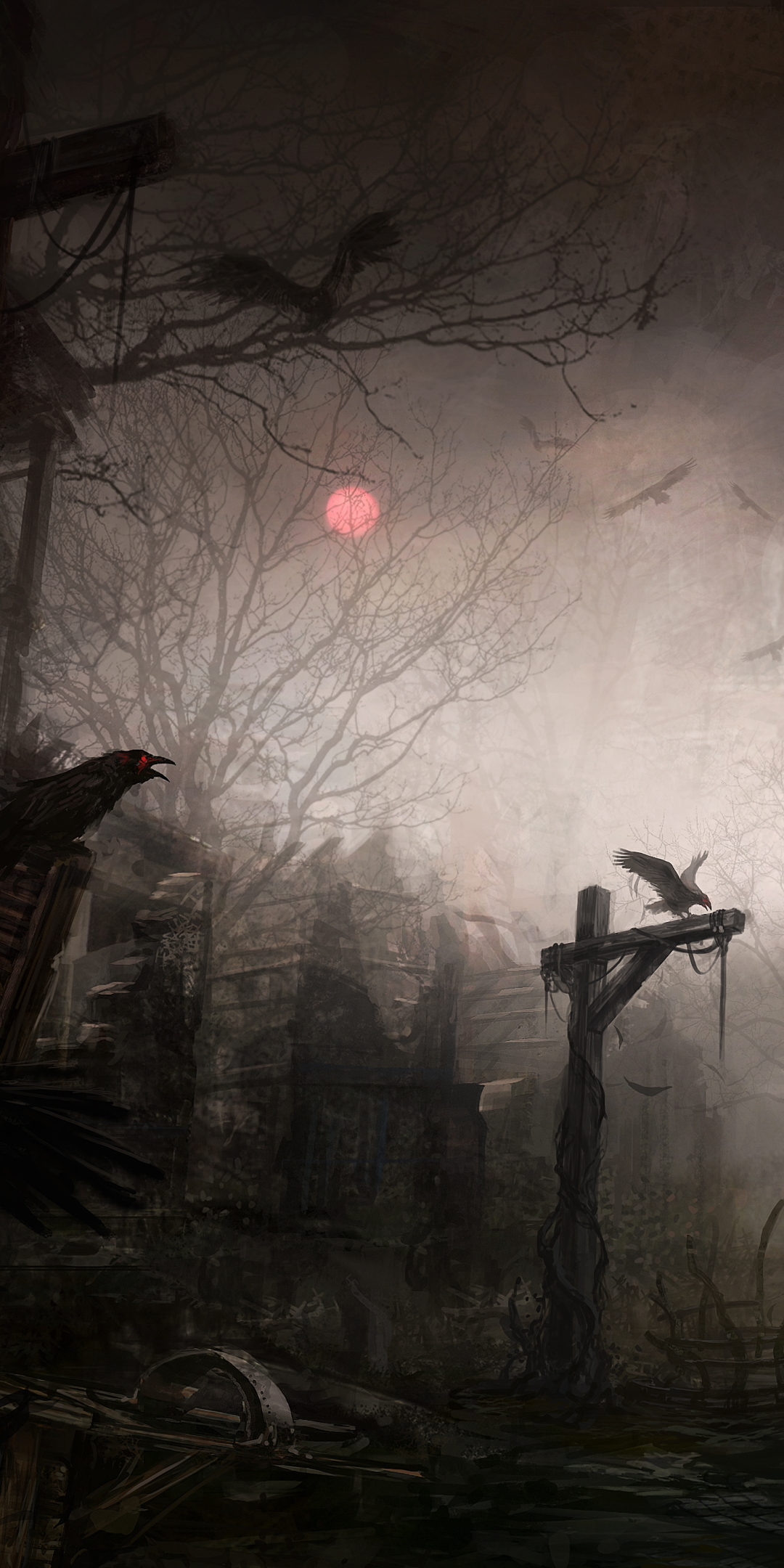 Download Raven Gothic Dark Town Video Game Diablo III Dark Gaming Phone ...