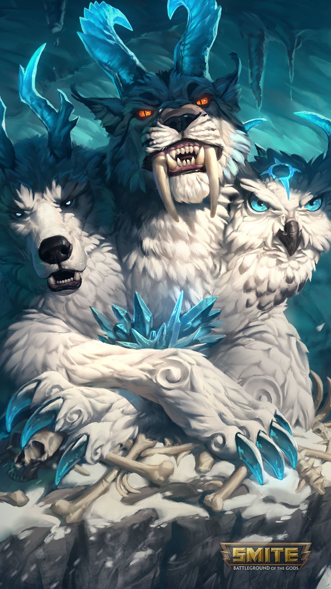 Cerberus (Smite) Phone Wallpapers