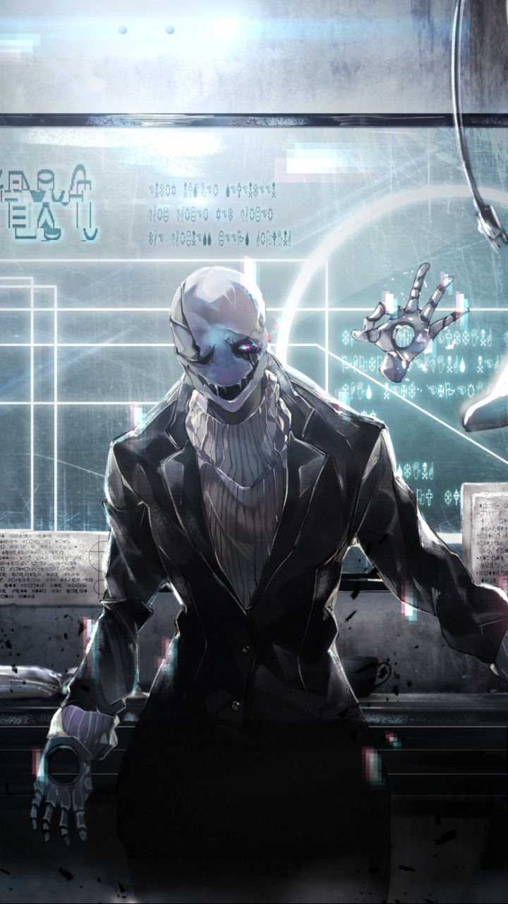 Download Gaster (Undertale) Video Game Undertale Phone Wallpaper