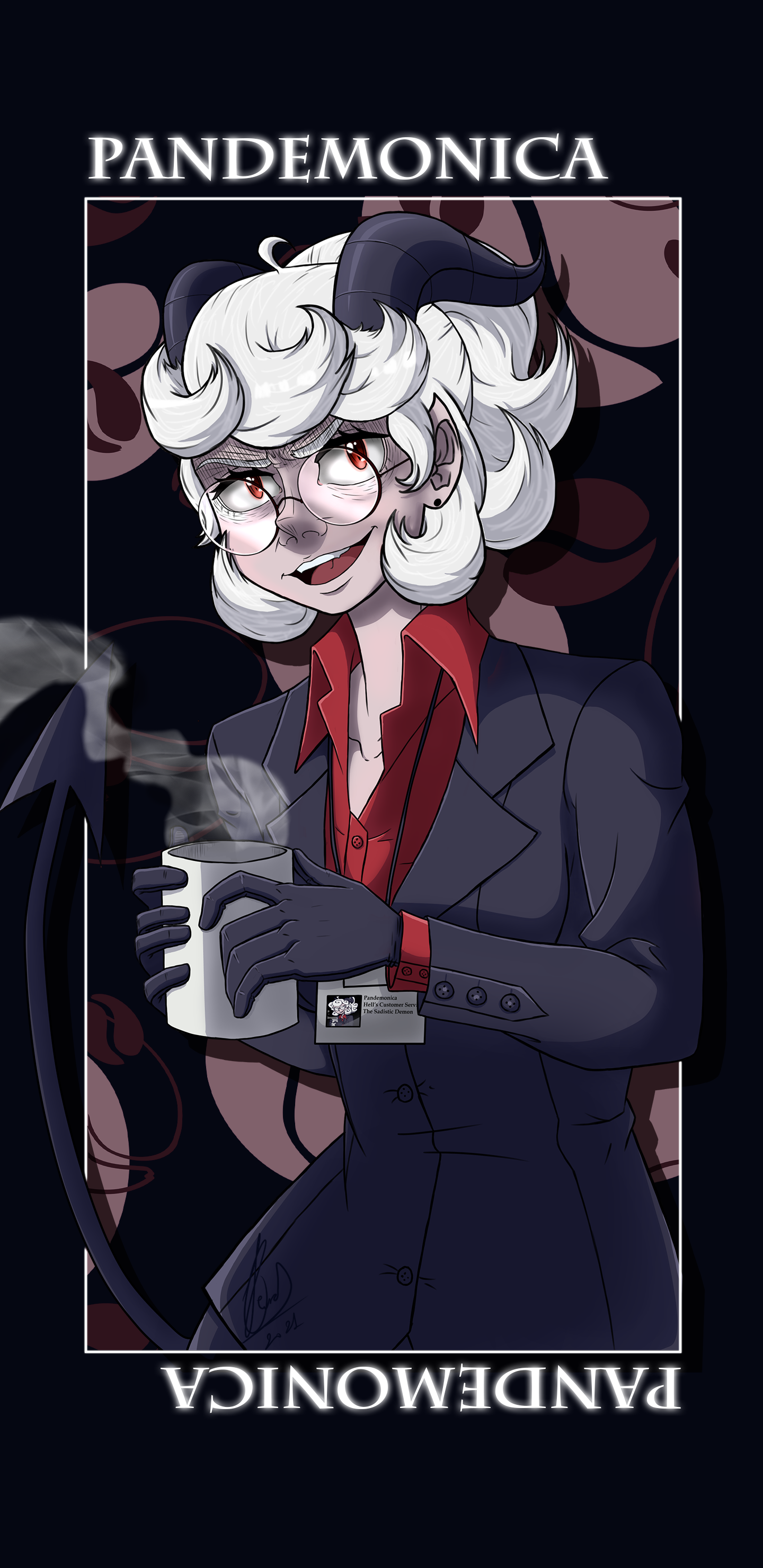 Pandemonica (Helltaker) Phone Wallpapers