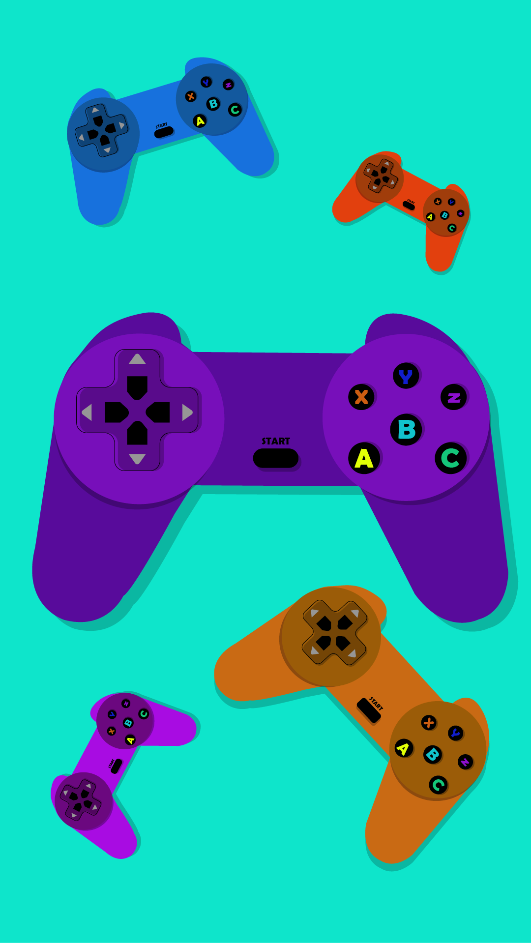 Download Video Game Controller Phone Wallpaper by xFury