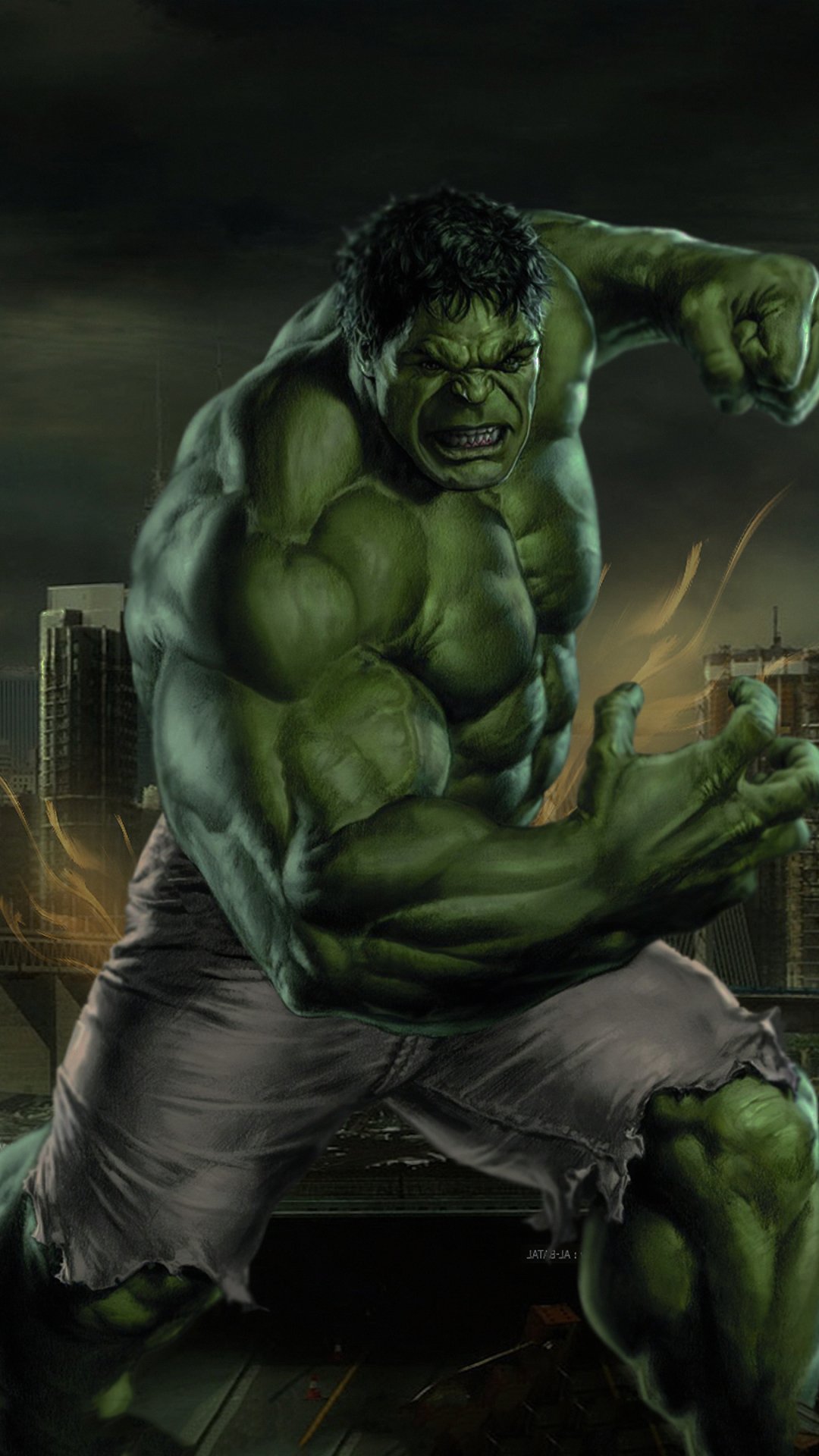 Download Comic Hulk Phone Wallpaper