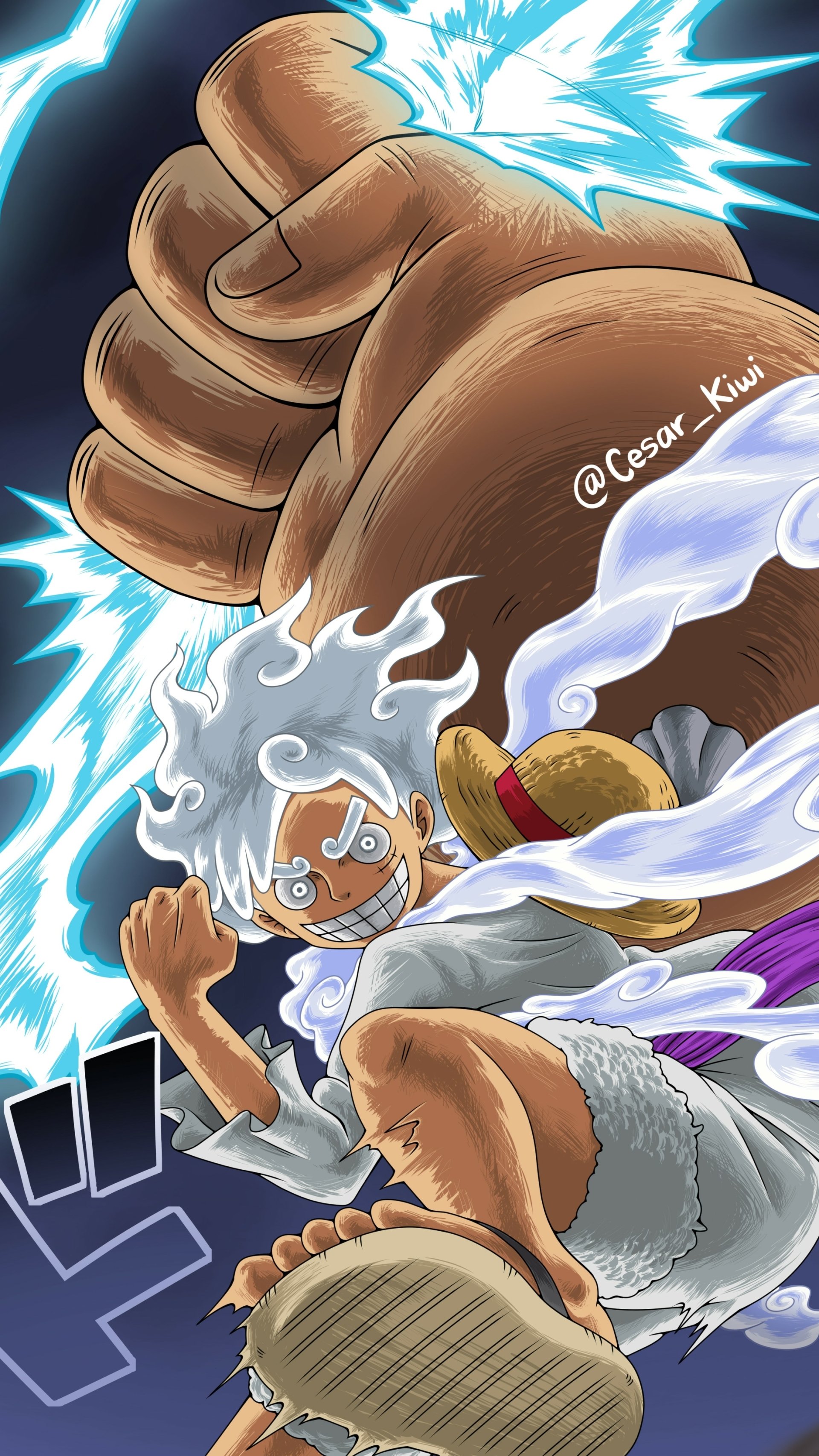 Download Gear 5 (One Piece) Monkey D. Luffy Anime One Piece Phone Wallpaper