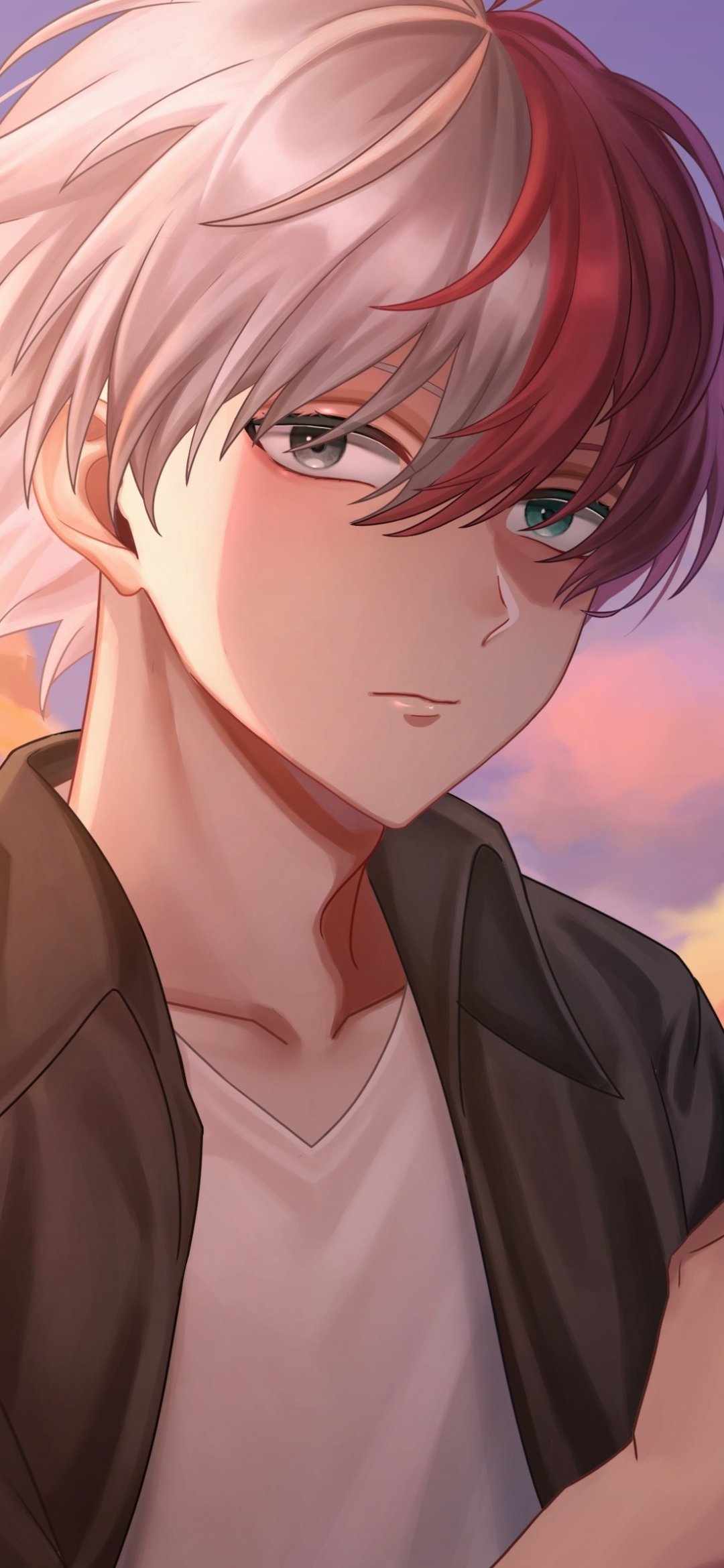 Shoto Todoroki: MHA Dual Ice & Fire Phone Wallpaper