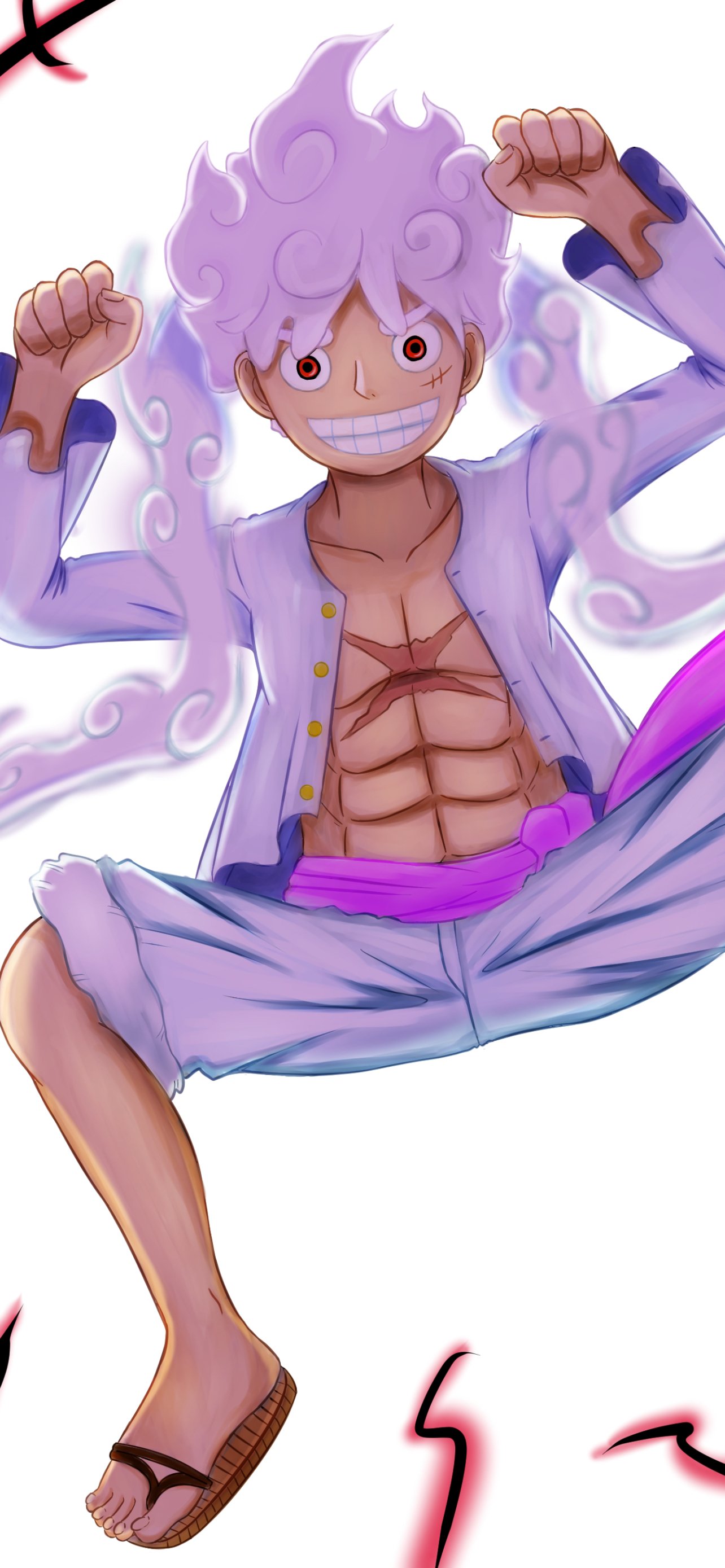 Download Gear 5 (One Piece) Monkey D. Luffy Anime One Piece Phone Wallpaper