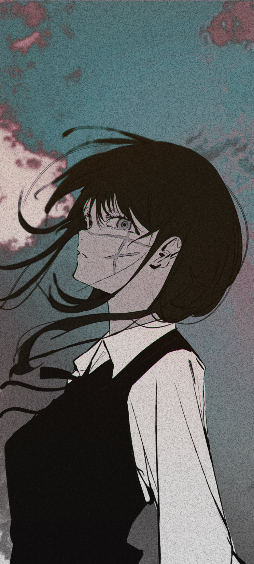 Download War Devil Asa Mitaka Anime Chainsaw Man Phone Wallpaper