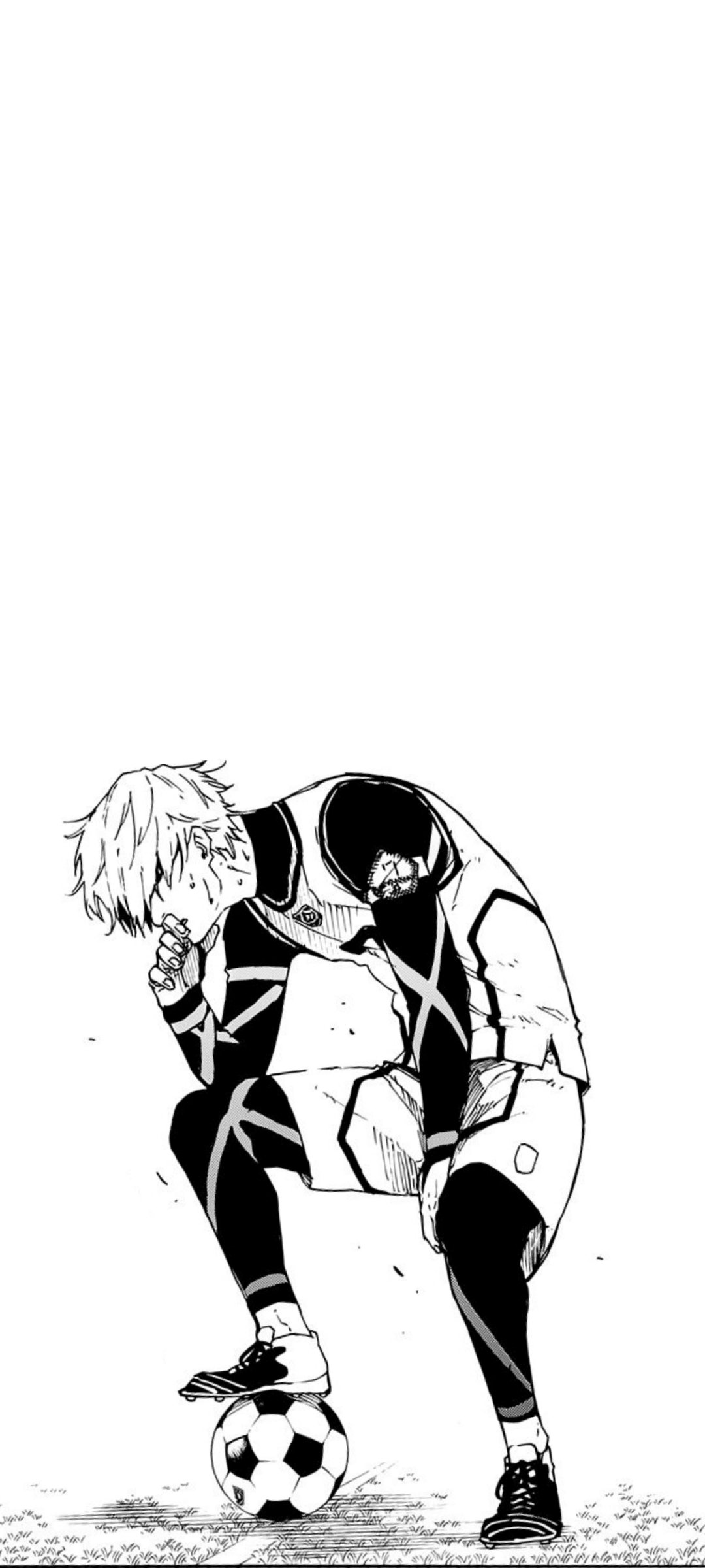 Seishiro Nagi in Action: Blue Lock Manga Phone Wallpaper