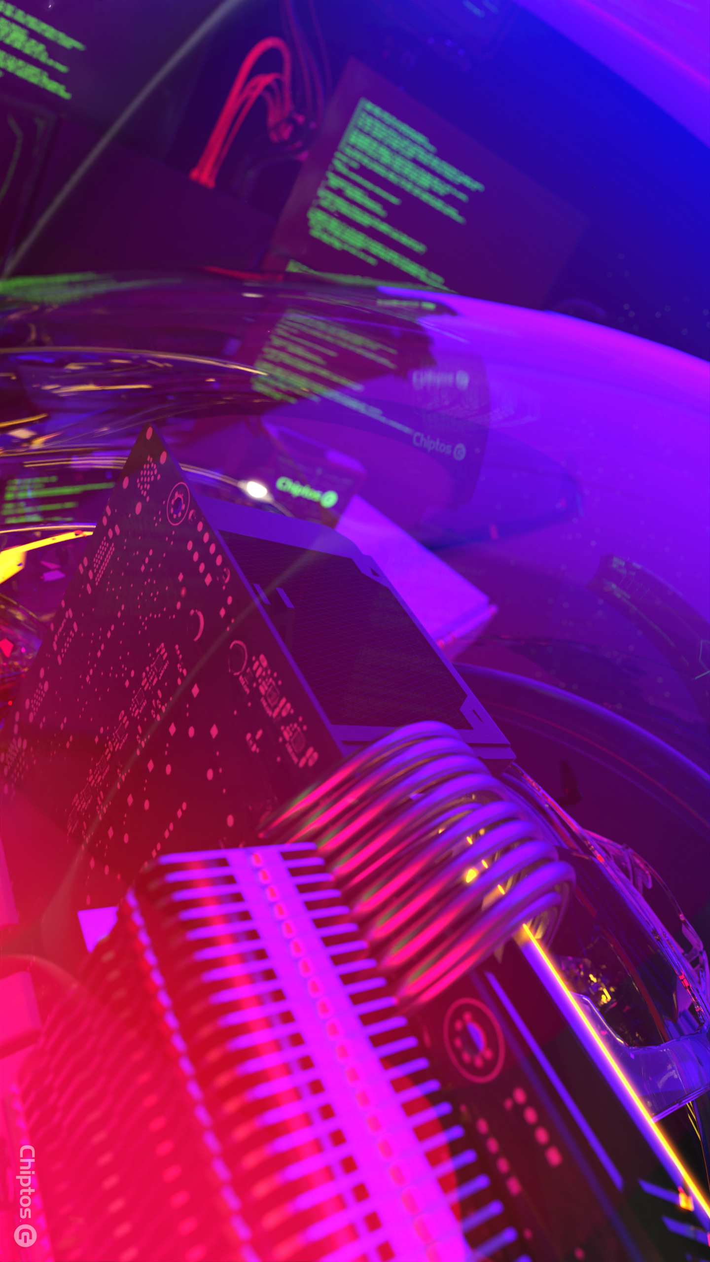 Chiptos X Wires Mobile iPhone Android Abstract NFT Wallpaper 4k ...