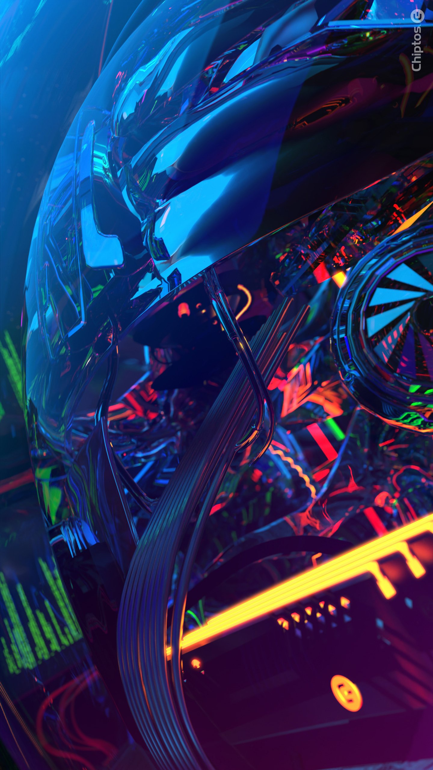 Chiptos X Wires Mobile iPhone Android Abstract NFT Wallpaper 4k ...