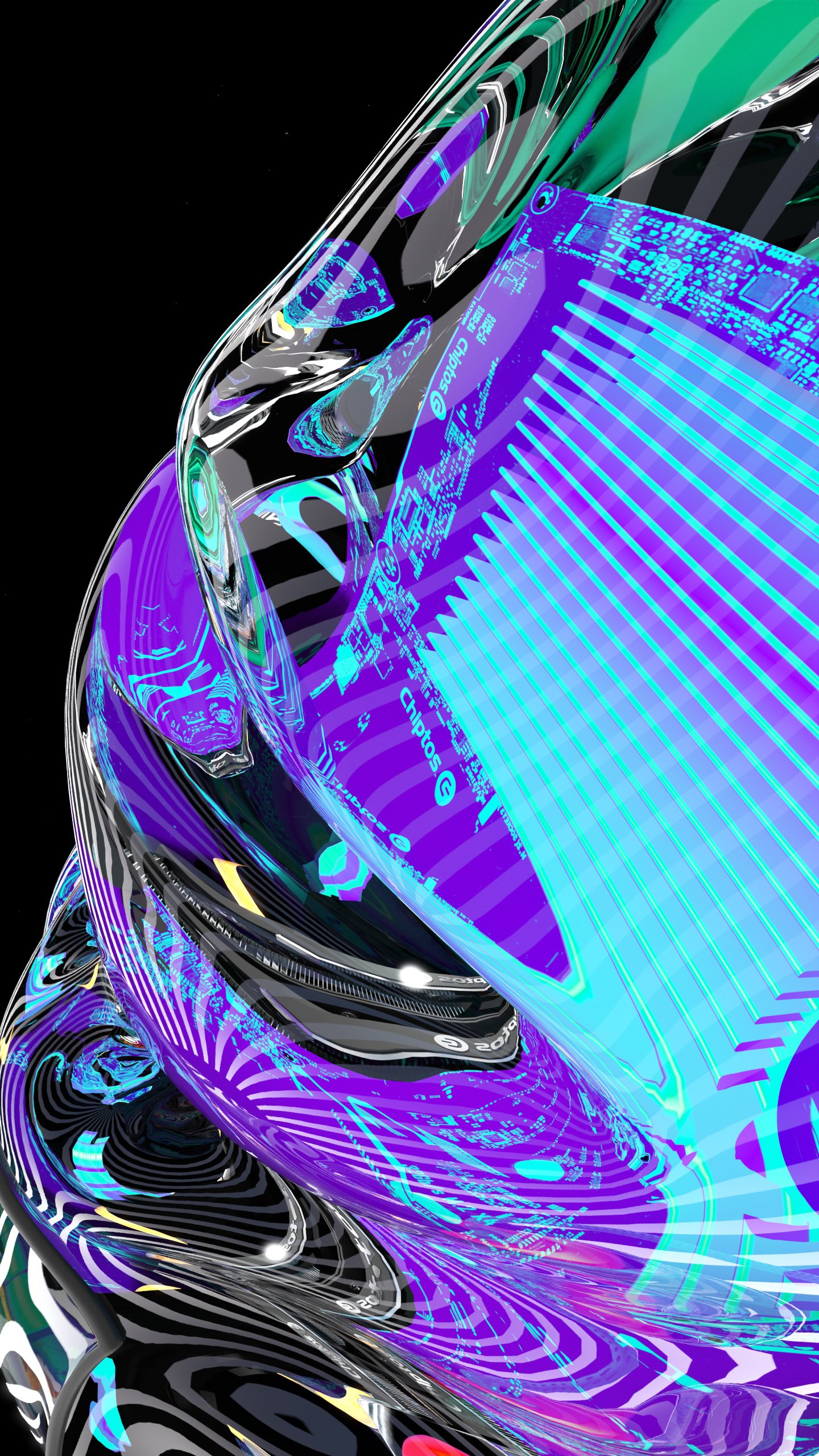 Chiptos X Wires Mobile iPhone Android Abstract NFT Wallpaper 4k ...